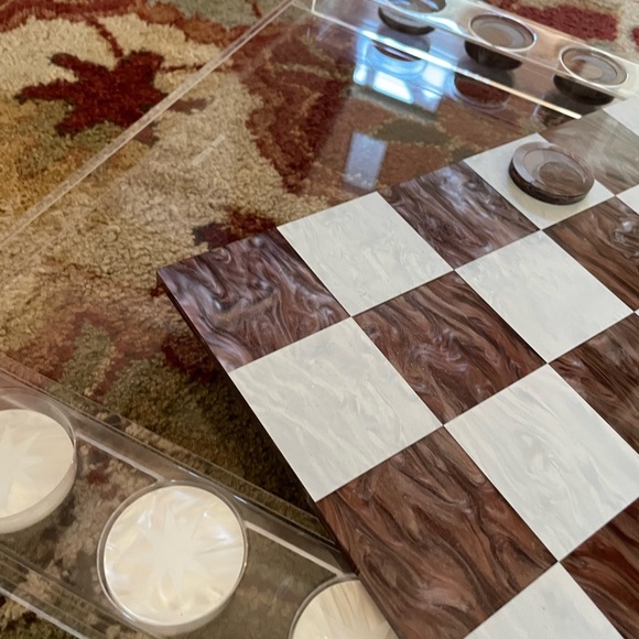 Anthropologie | Games | Nib Acrylic Checkers | Poshmark